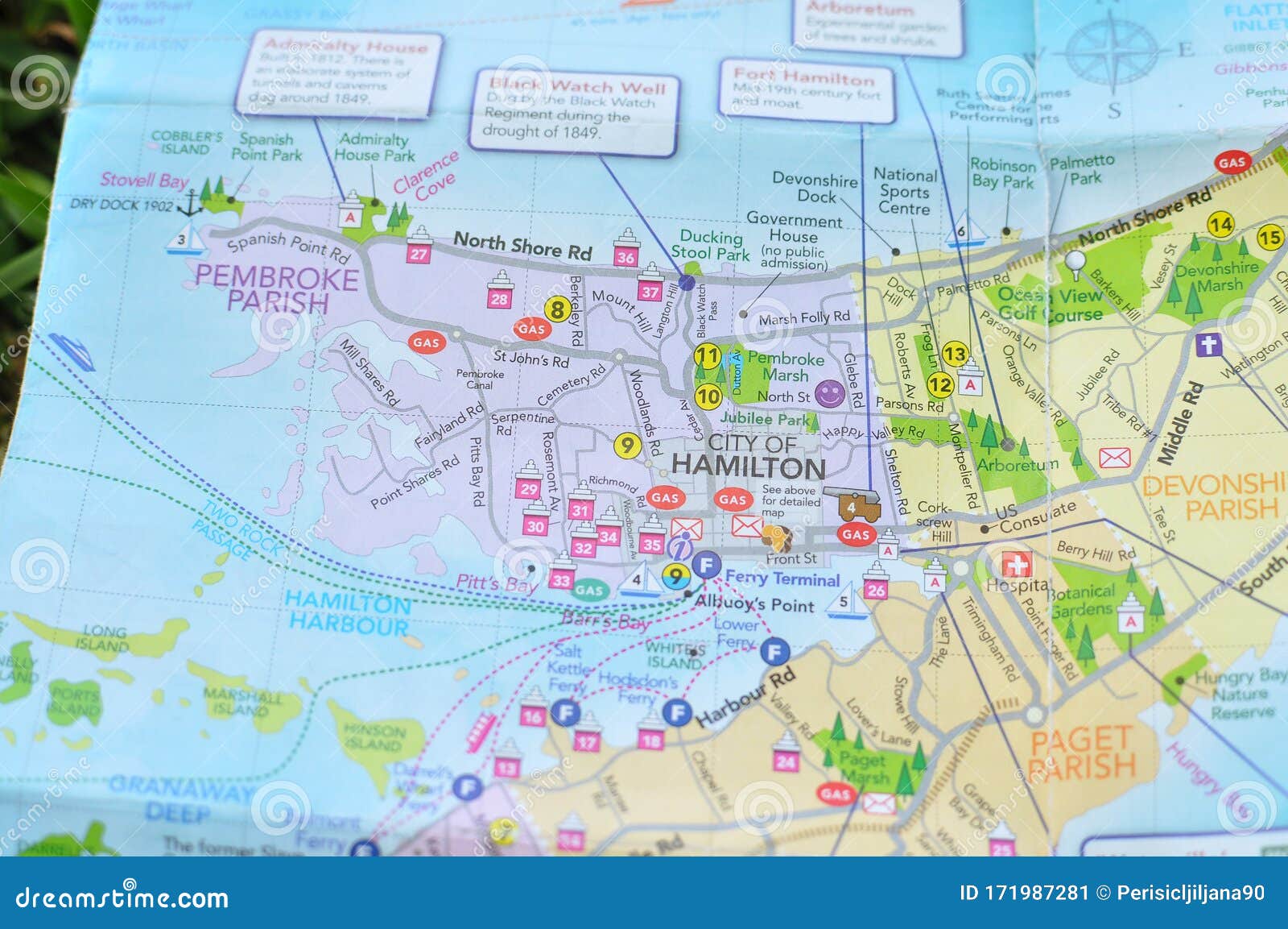Hamilton, Bermuda Editorial Image | CartoonDealer.com #69734800