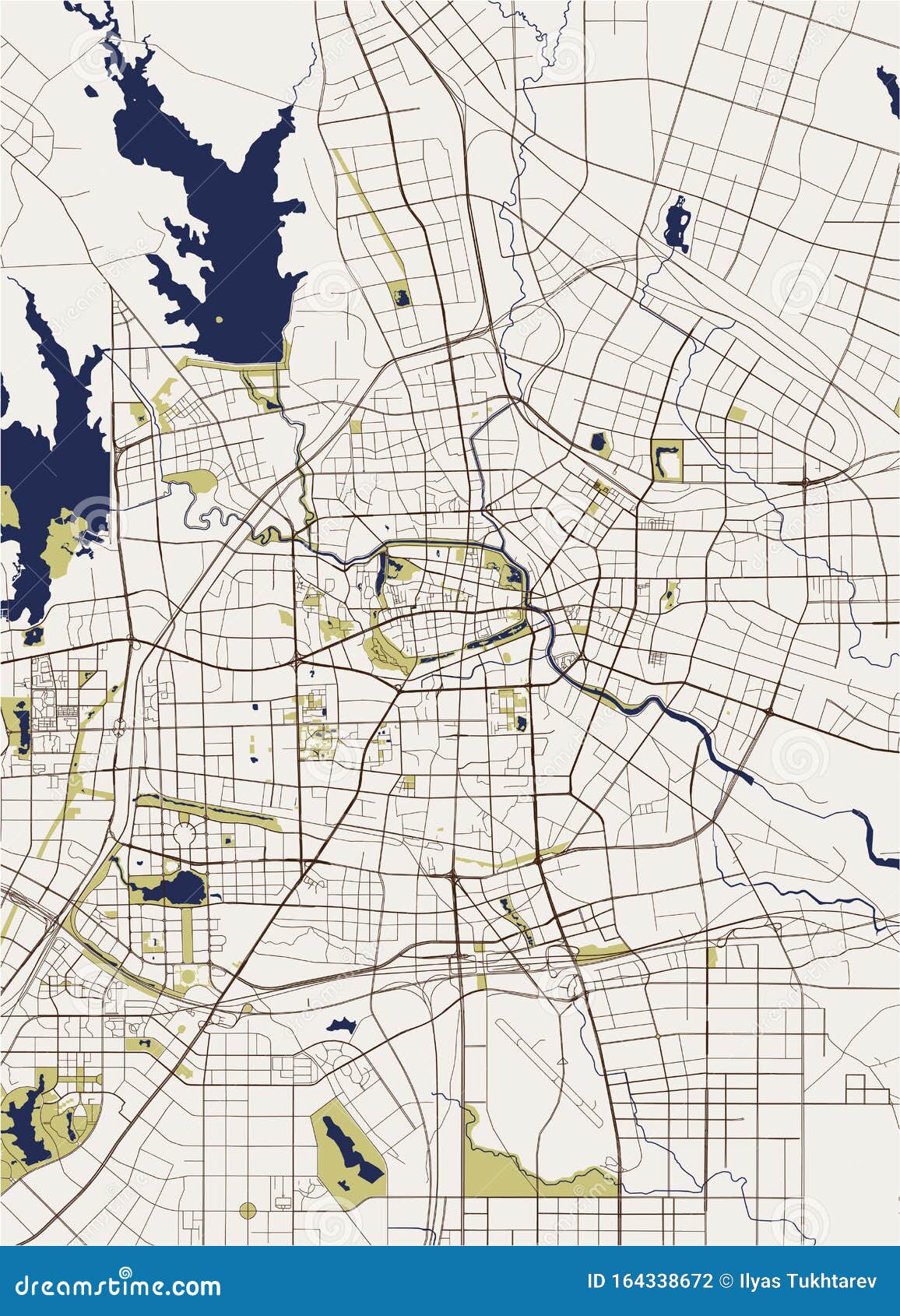 Hefei, China City Silhouette Cartoon Vector | CartoonDealer.com #299061955