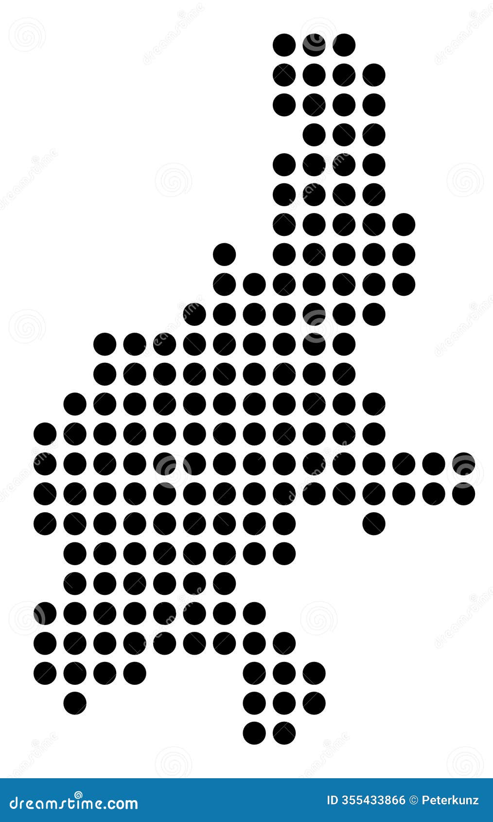 Map of the City Huesca (Spain) Stock Illustration - Illustration of ...