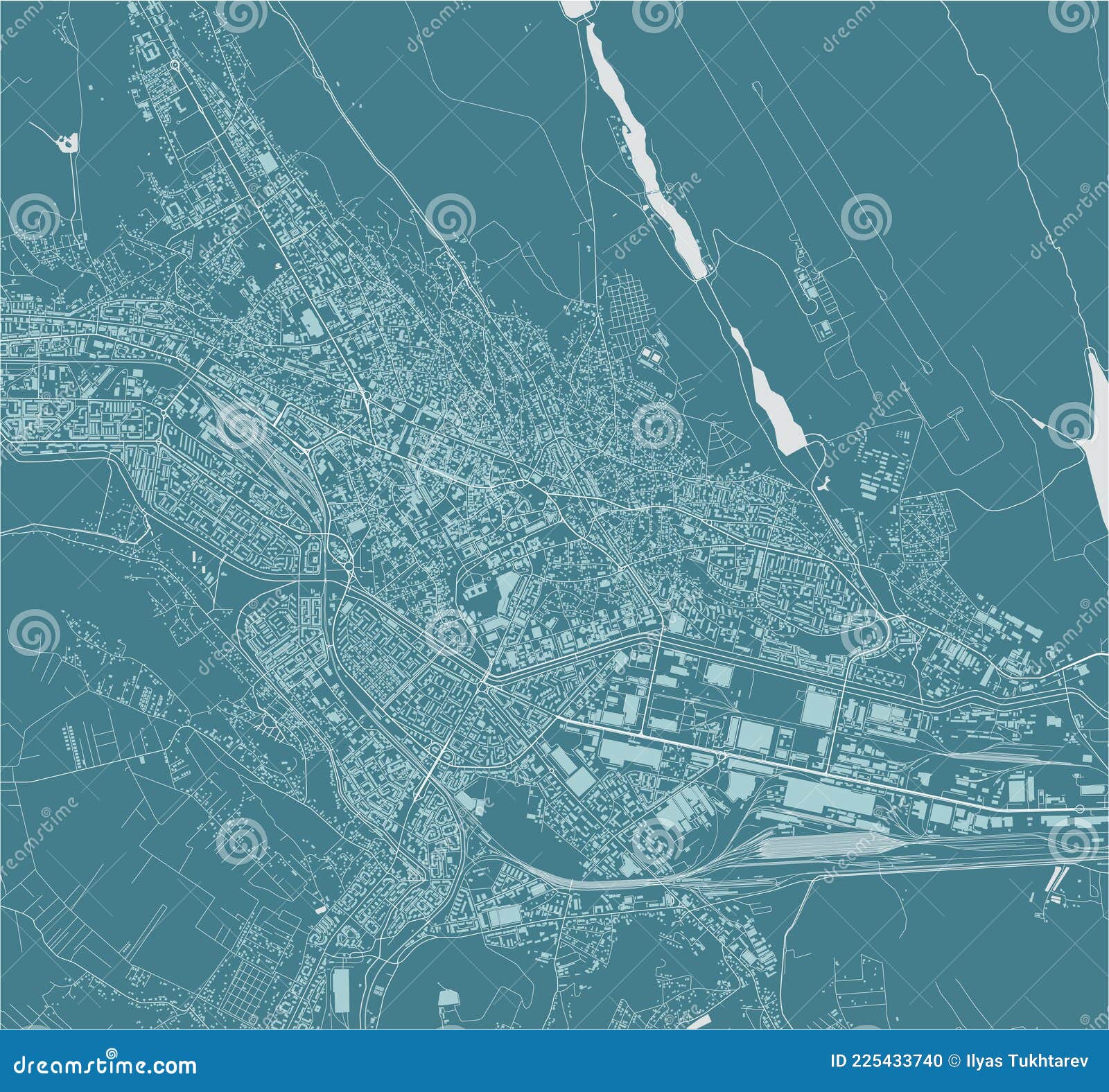 Iasi City Republic Of Romania Map Vector Illustration, Scribble Sketch ...
