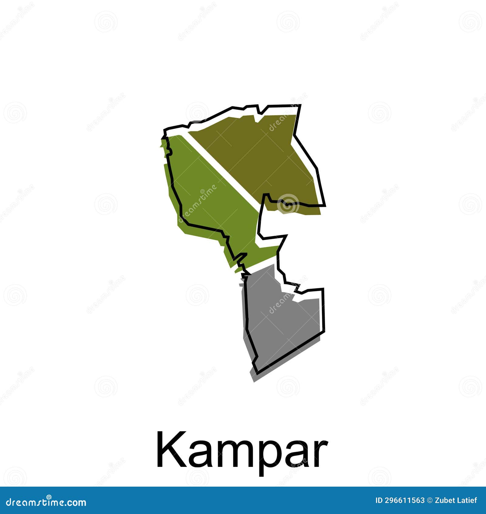 Map City of Kampar Vector Design Template, Infographic Vector Map ...