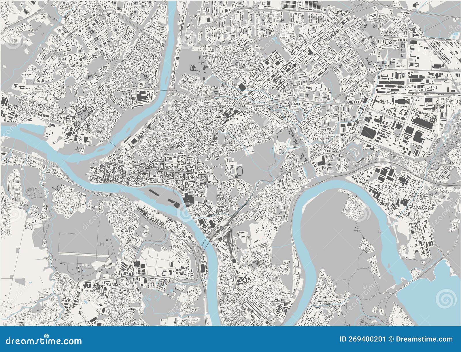 Kaunas Road Sign Isolated On White Background. Vector Illustration ...