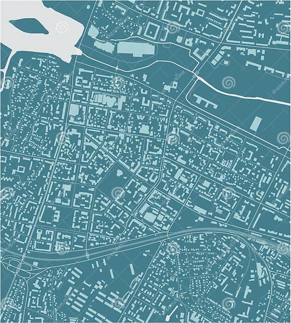 Map of the City of Khmelnytskyi, Ukraine Stock Vector - Illustration of ...