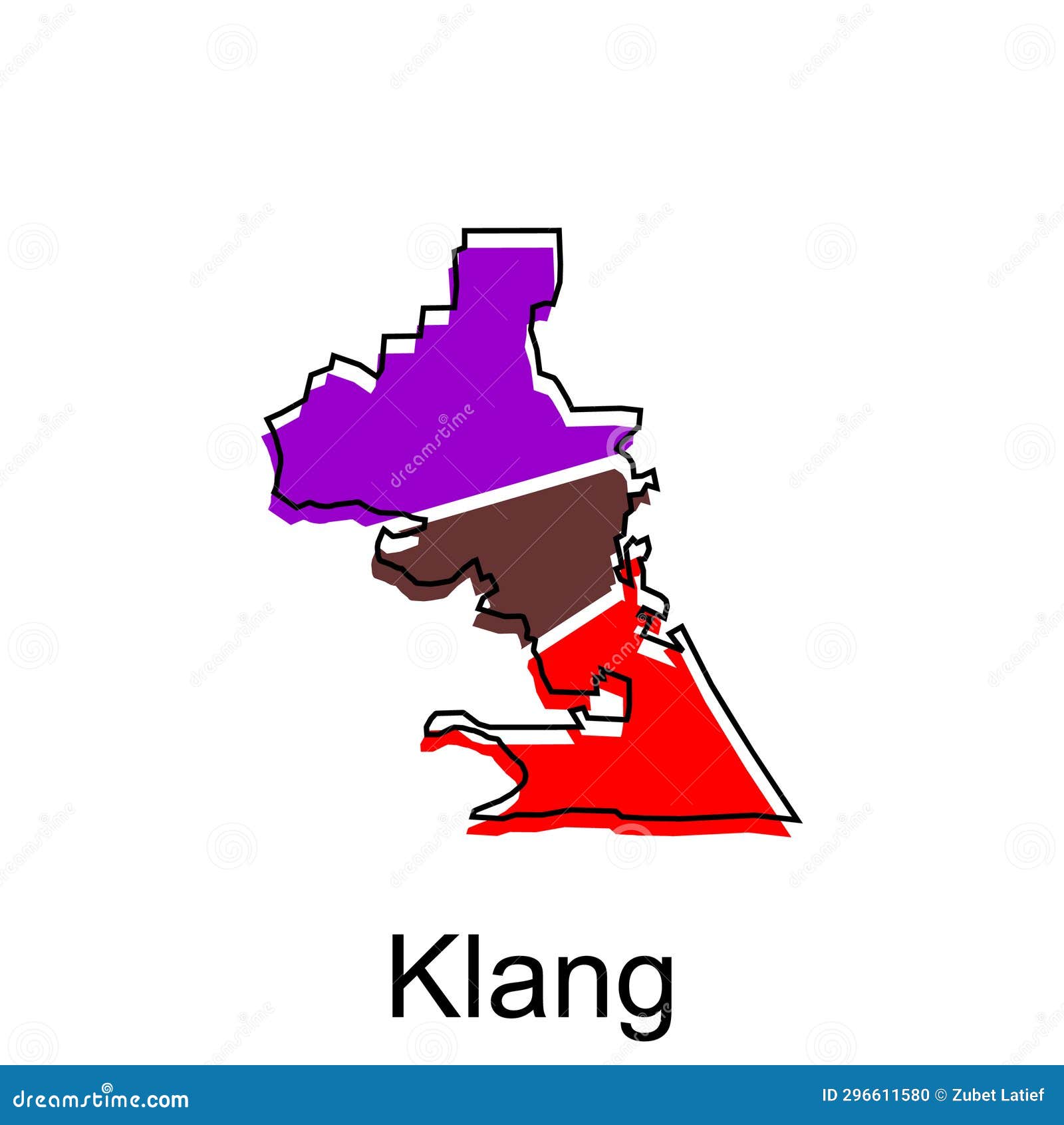 Klang City Map. Royalty-Free Stock Photography | CartoonDealer.com ...