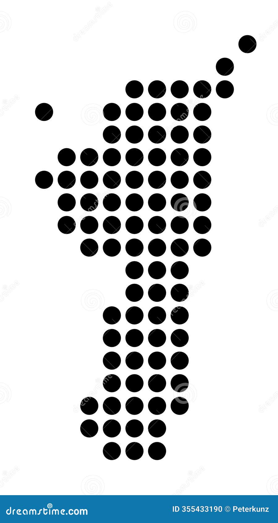 Map of the City Larnaka (Cyprus) Stock Illustration - Illustration of ...