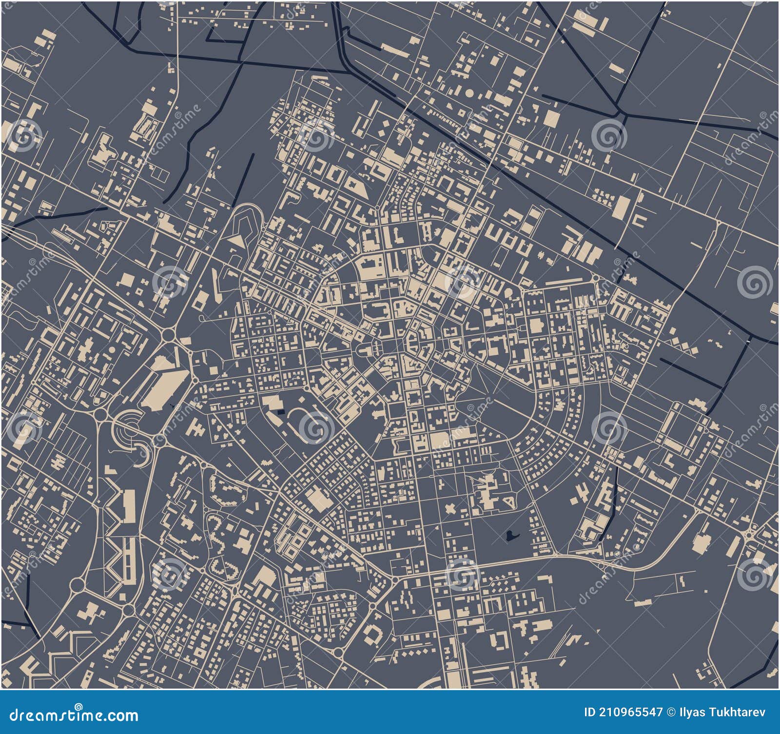 Map of the City of Latina, Lazio, Italy Stock Vector - Illustration of ...