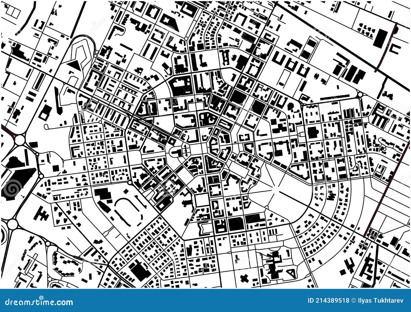 Map of the City of Latina, Lazio, Italy Stock Vector - Illustration of ...
