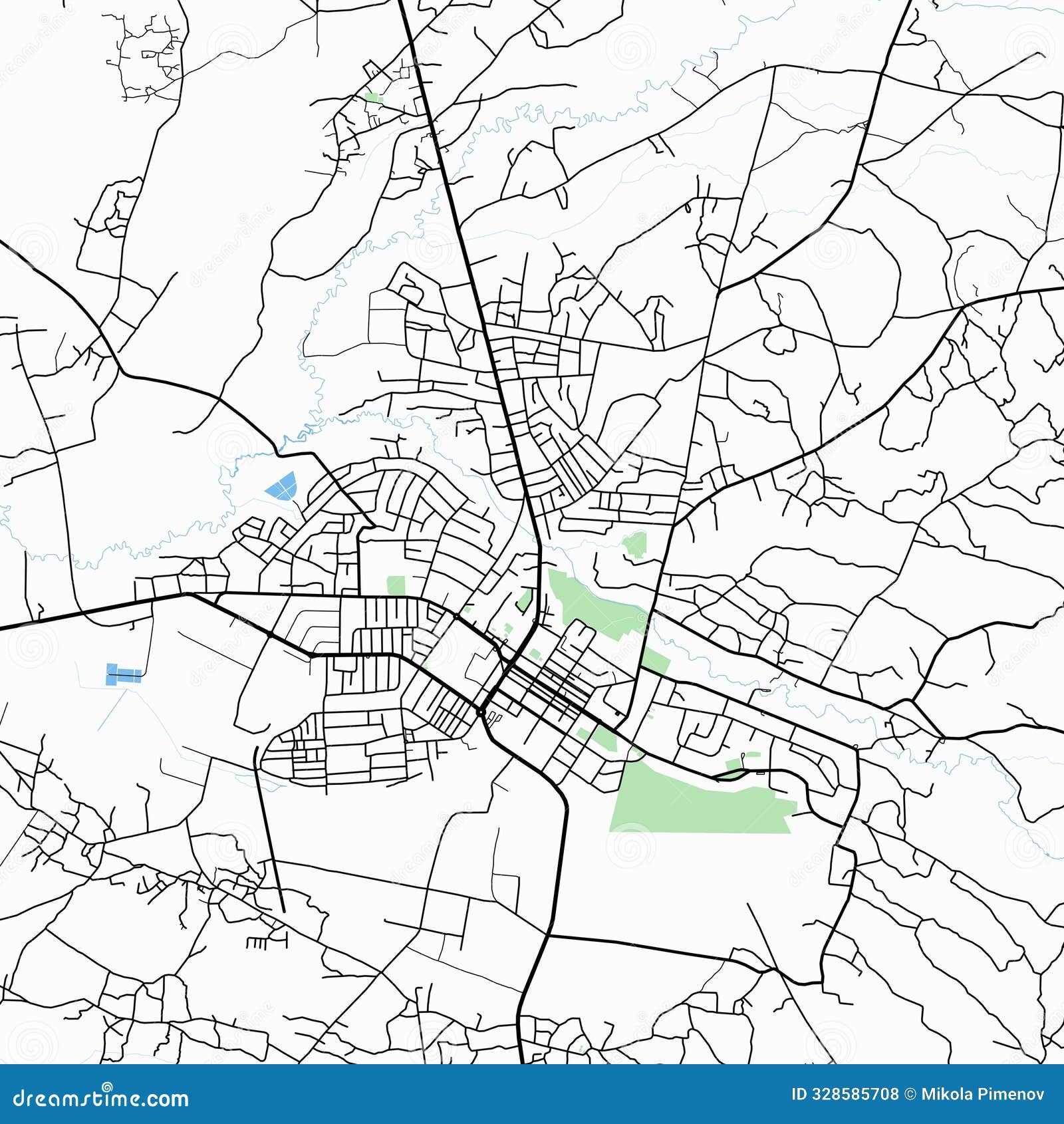 Map of the city of Mbale. stock illustration. Illustration of circle ...