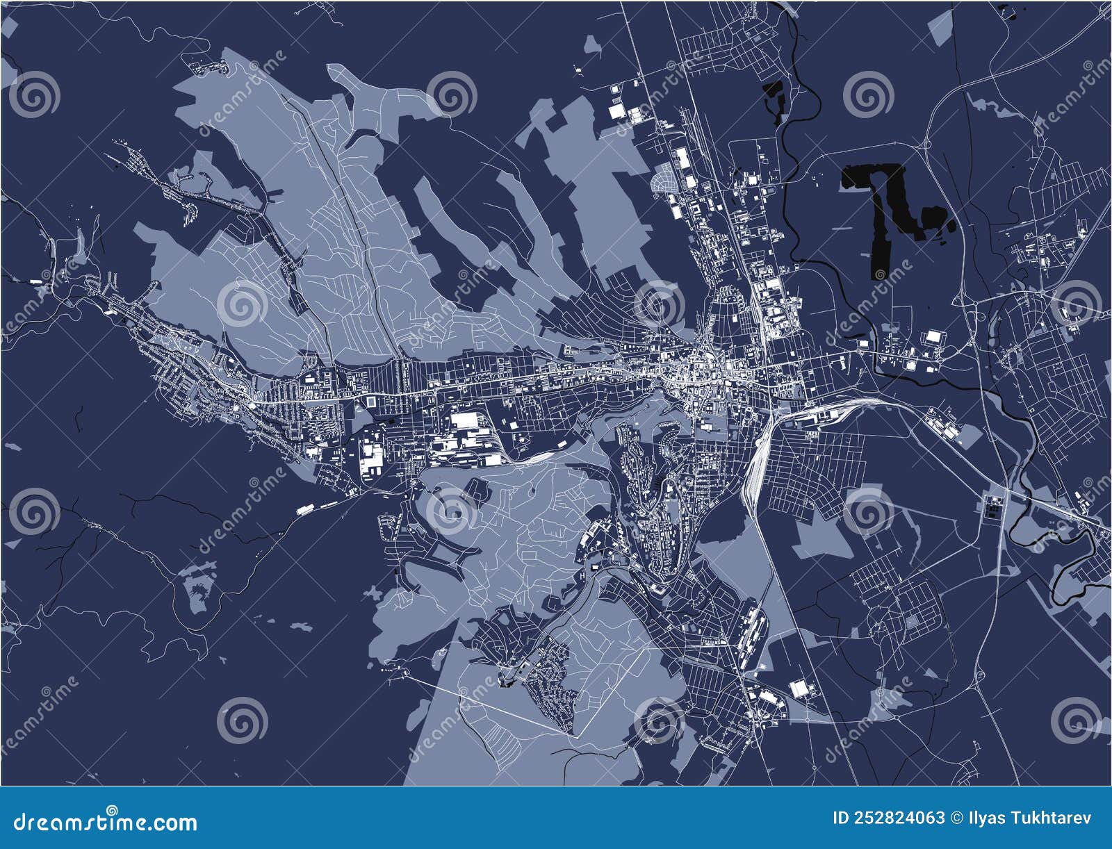 Miskolc City Hungary, Borsod-Abauj-Zemplen County Map Vector ...