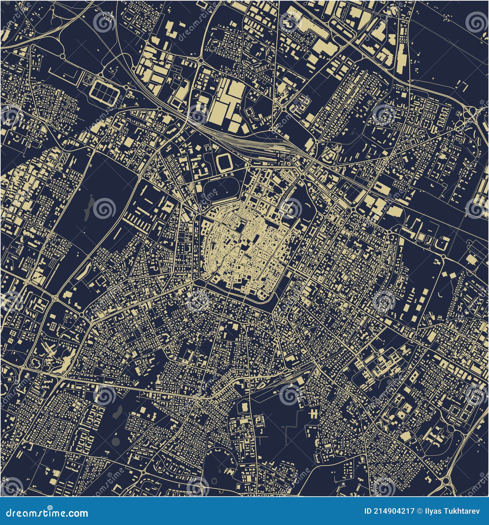 Map of the City of Modena, Emilia-Romagna, Italy Stock Image - Image of ...