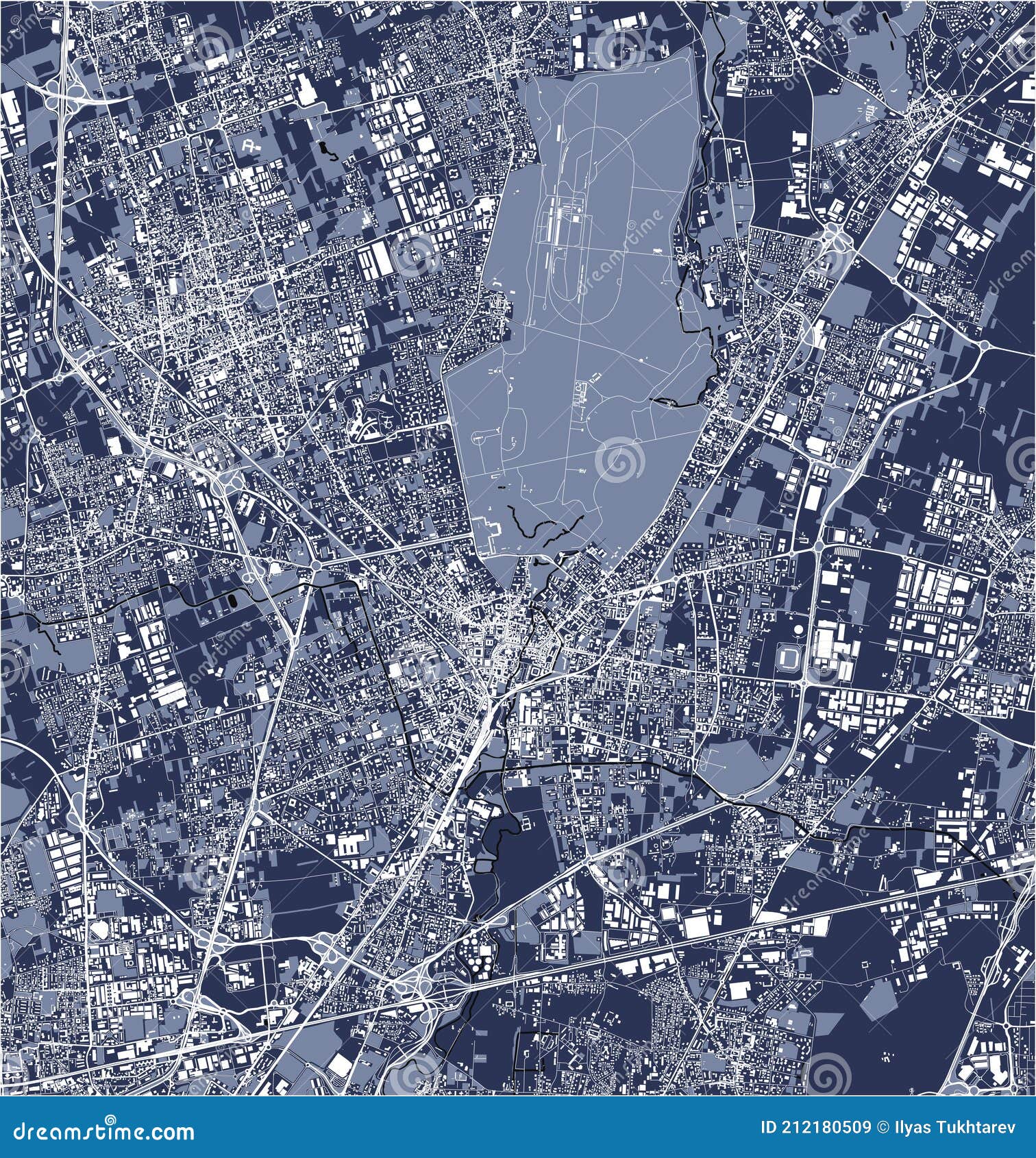 Map of the City of Monza, Lombardy, Italy Stock Image - Image of ...