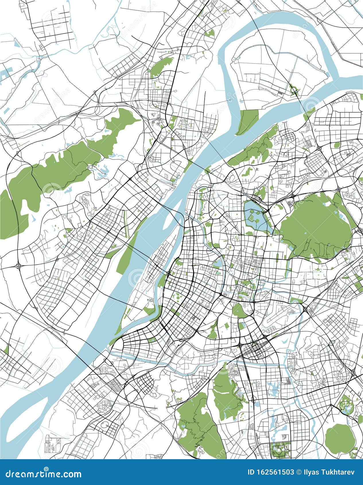 Map Of The City Of Nanking, China Stock Photography | CartoonDealer.com ...