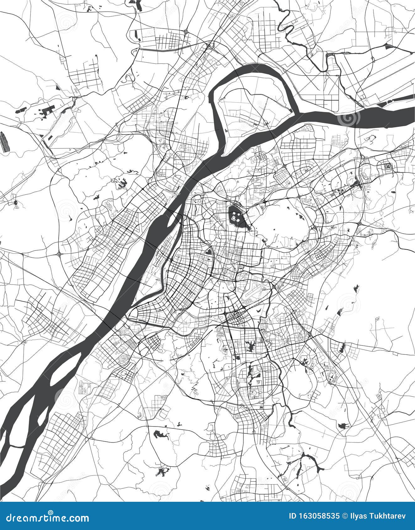 Map Of The City Of Nanking, China Stock Photography | CartoonDealer.com ...