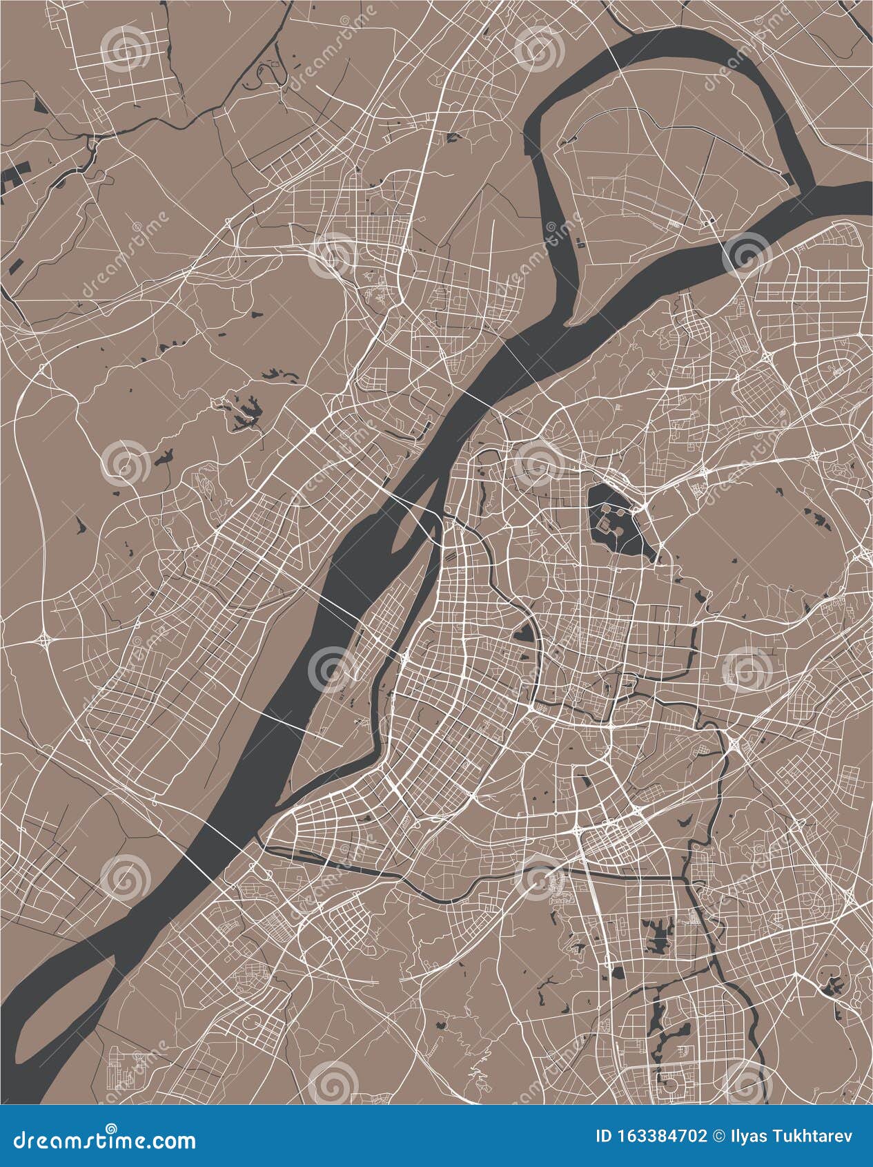 Map Of The City Of Nanking, China Stock Photography | CartoonDealer.com ...