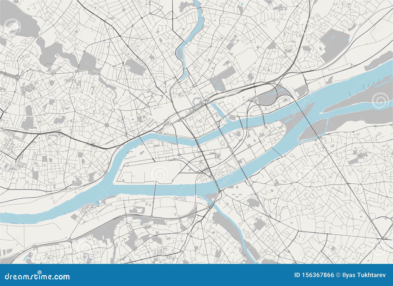 Map Of The City Of Nantes, France Royalty-Free Stock Photography ...