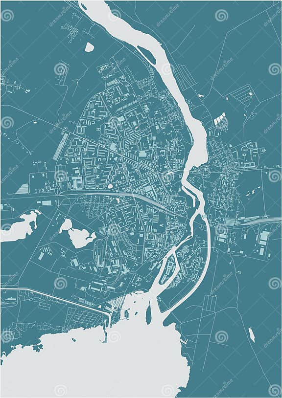 Map of the City of Narva, Estonia Stock Vector - Illustration of ...