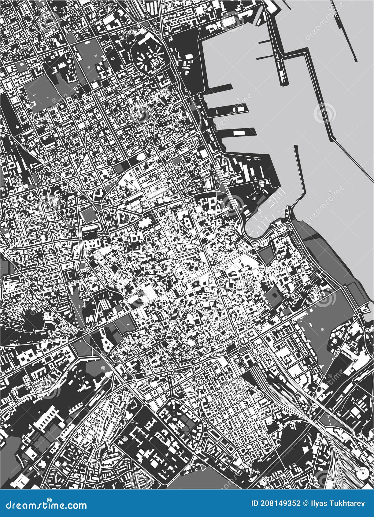 Palermo Sicily City Map In Retro Style In Golden Color. Outline Map ...