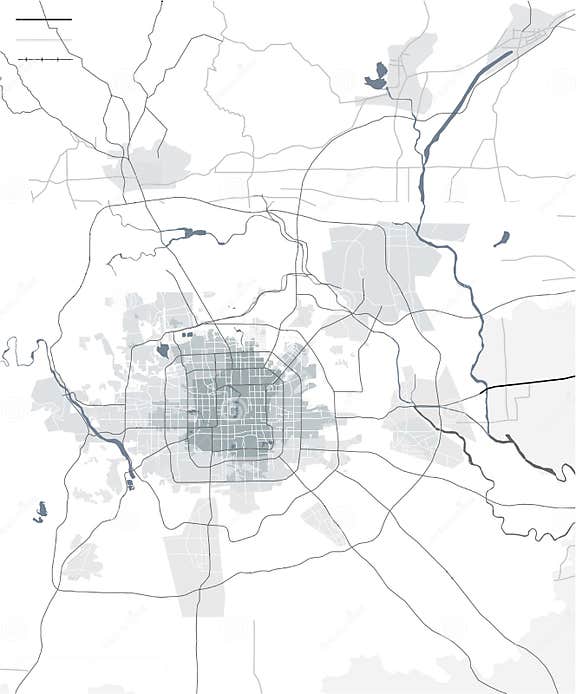 Map of the City of Peking, China Stock Illustration - Illustration of ...