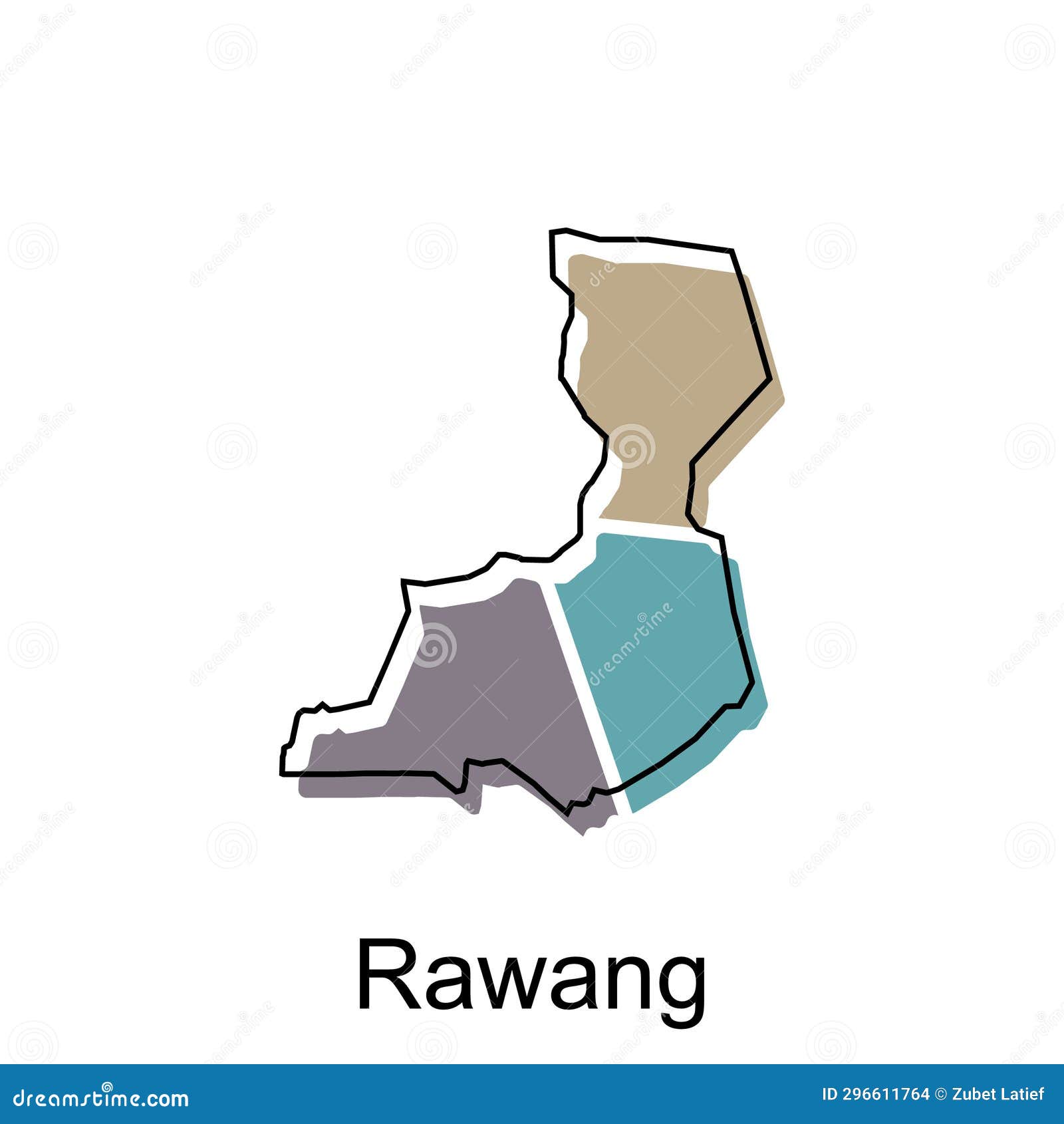 Map City Of Rawang Vector Design Template, Infographic Vector Map ...
