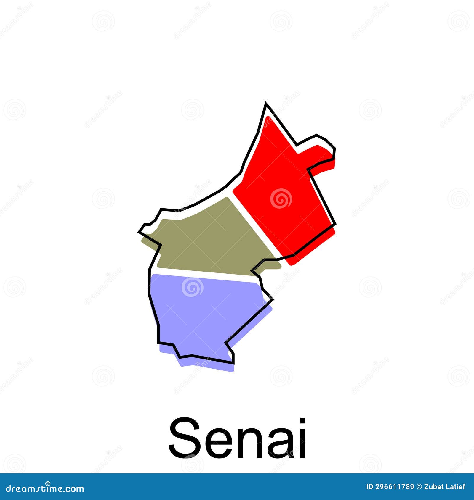 Map City of Senai Vector Design Template, Infographic Vector Map ...