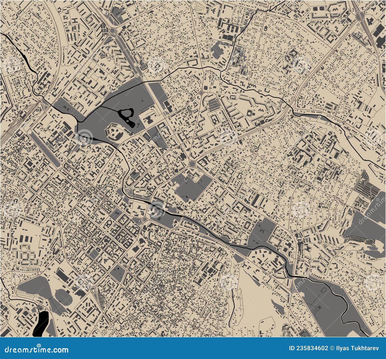 Map of the City of Simferopol, Crimea Editorial Photography - Image of ...