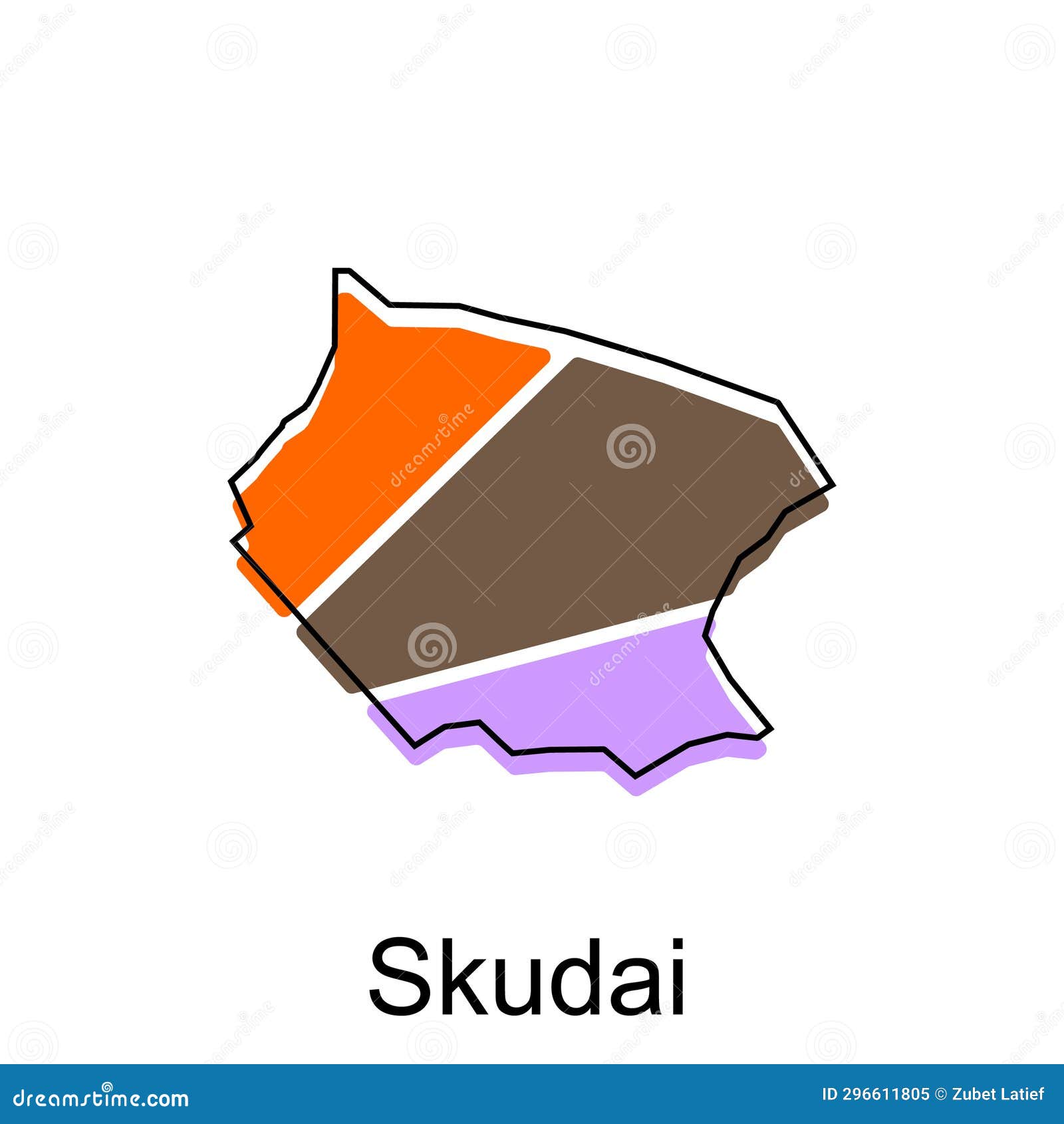 Map City of Skudai Vector Design, Malaysia Map with Borders, Cities ...