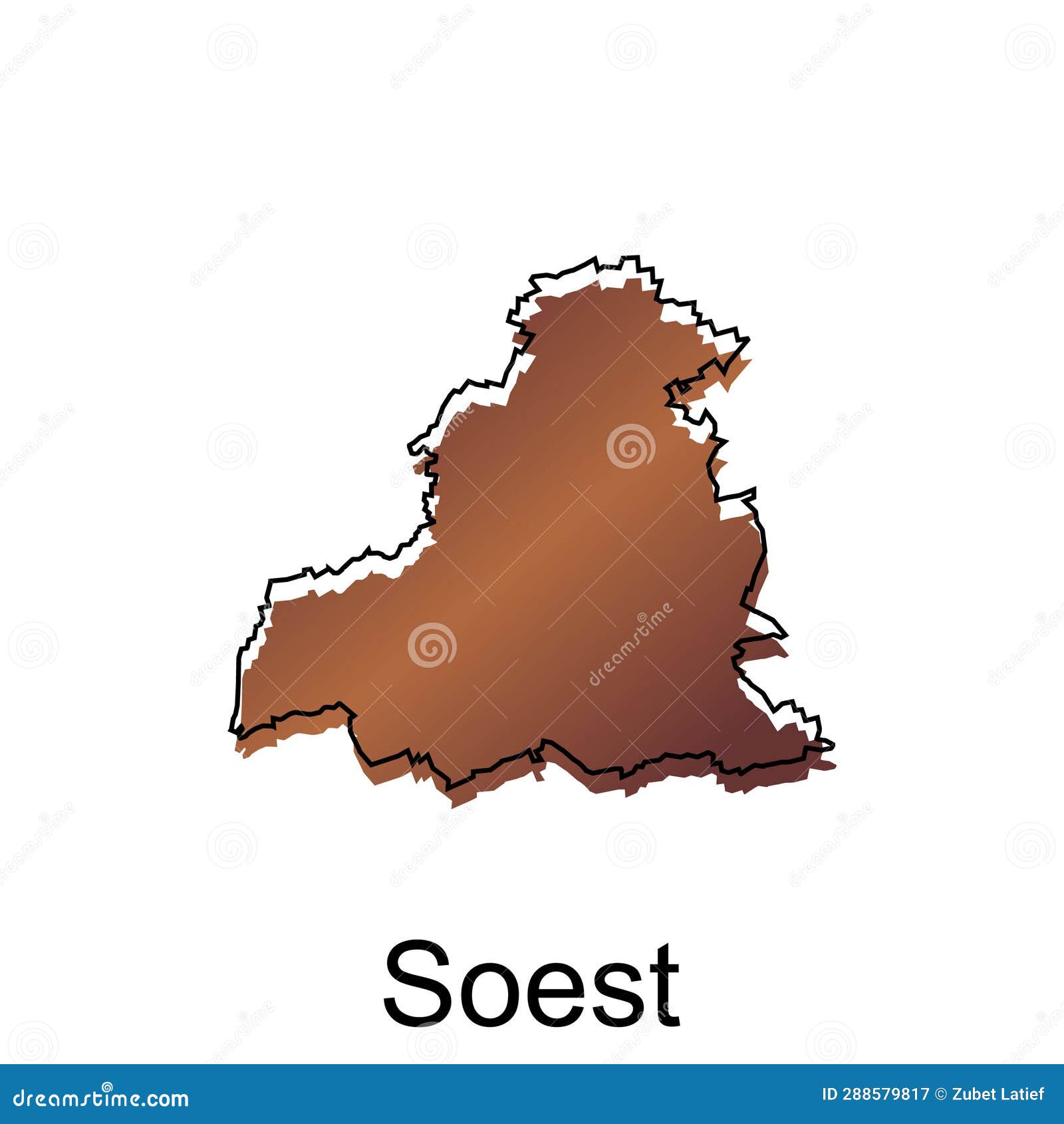Map City Of Soest, World Map International Vector Design Template ...