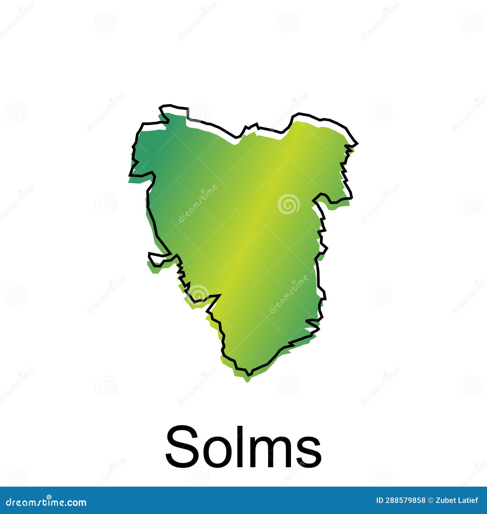 Map City of Solms, World Map International Vector Design Template Stock ...