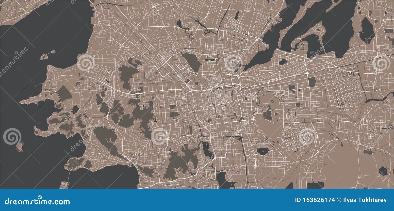 Suzhou China City Map In Retro Style In Golden Color. Outline Map ...