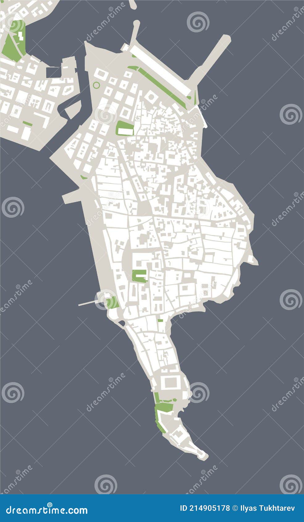 Map Of The City Of Syracuse, Italy Cartoon Vector | CartoonDealer.com ...