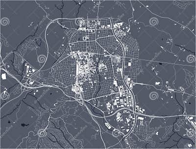 Map of the City of Terrassa, Spain Stock Vector - Illustration of ...