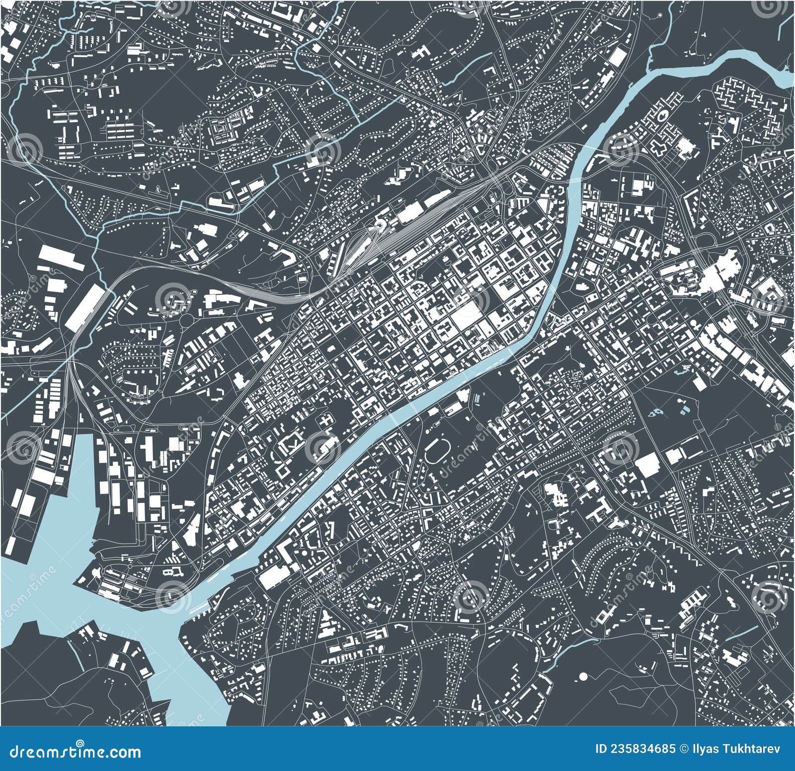 Map of the City of Turku, Finland Editorial Image - Image of tourism ...