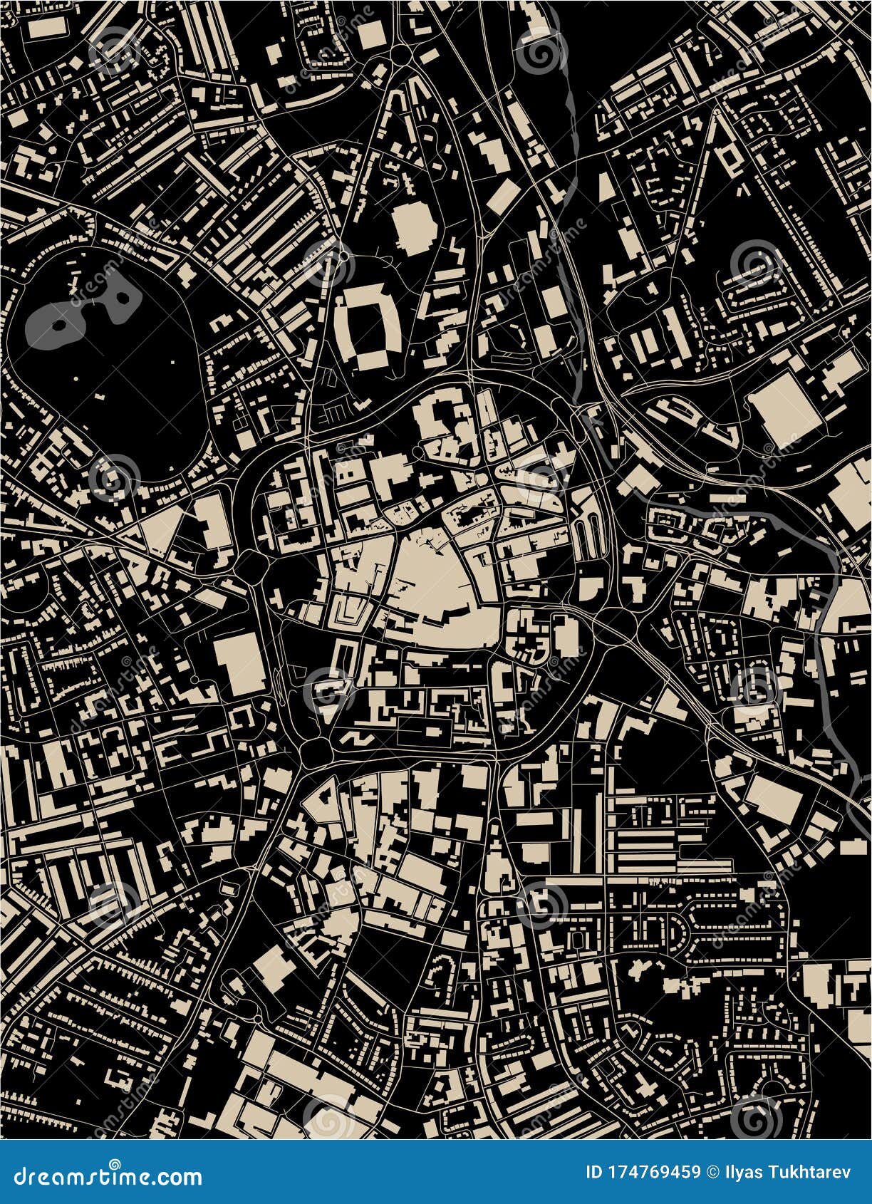 Map of the City of Wolverhampton, West Midlands, England, UK Stock ...