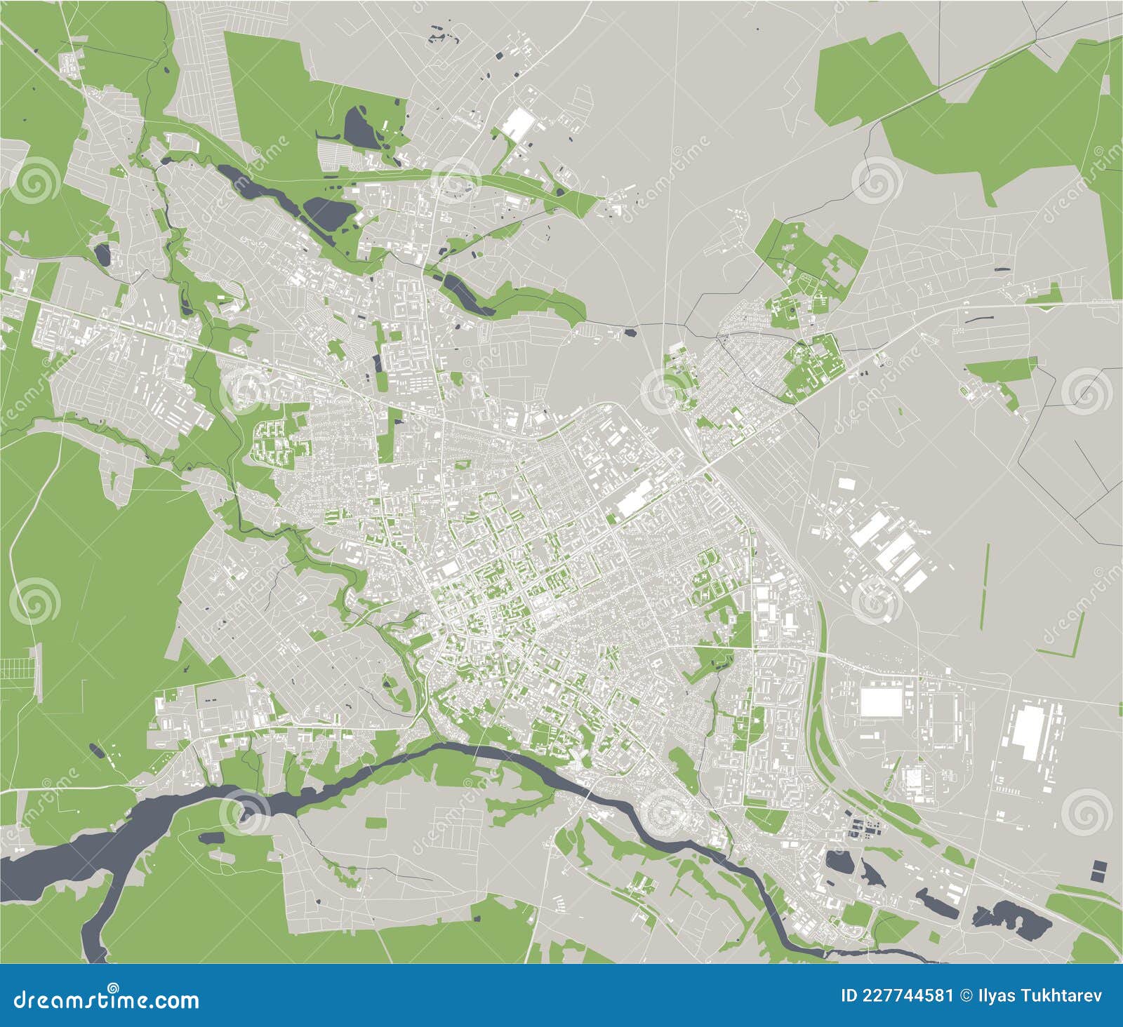 Map of the City of Zhytomyr, Ukraine Stock Image - Image of graphic ...