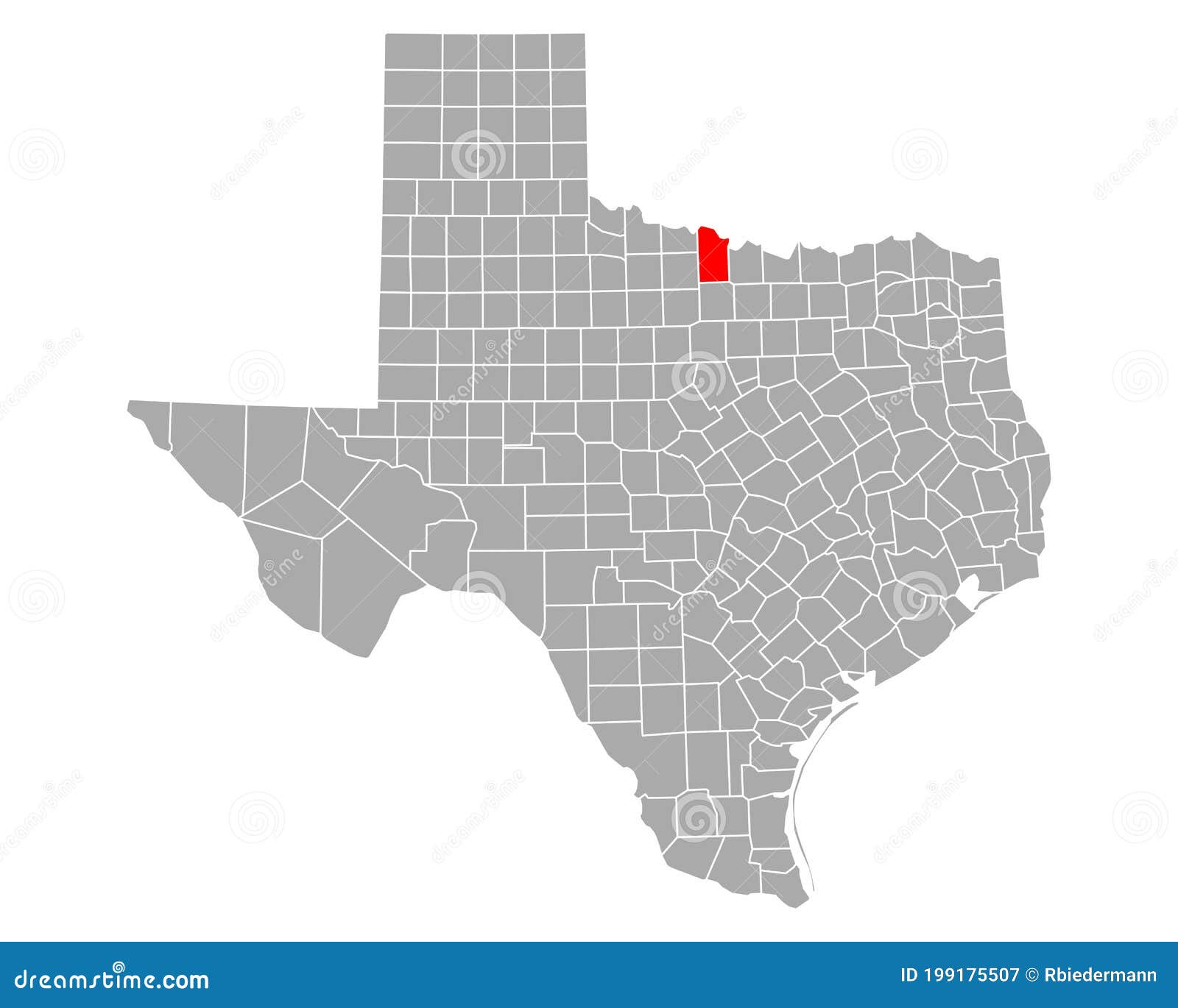 Map of Clay in Texas stock vector. Illustration of county - 199175507