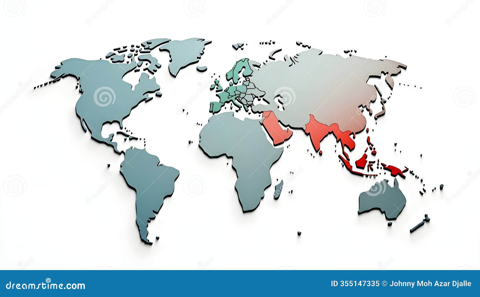 A Map with Clean Lines and Bold Accent Colors Stock Illustration ...