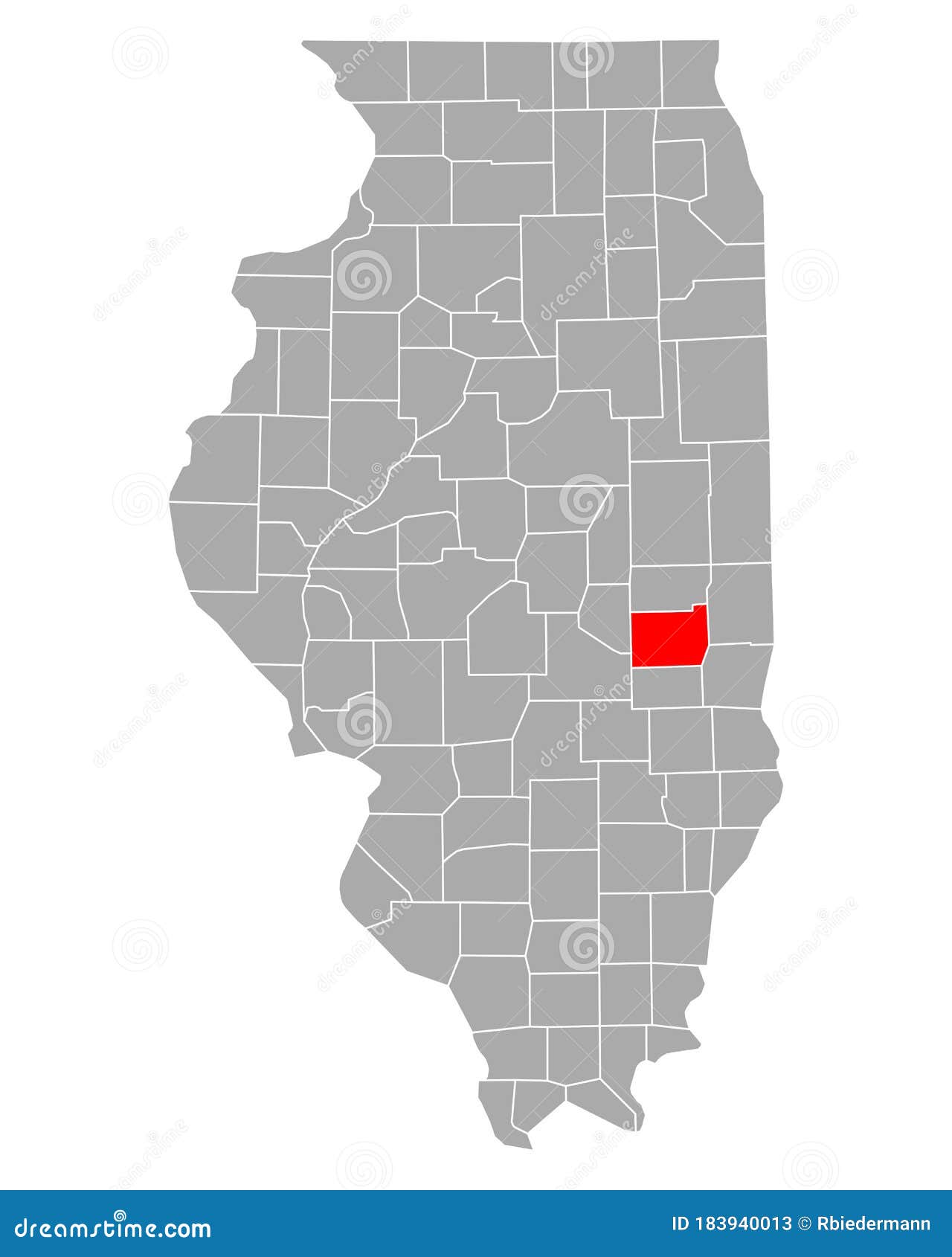 Map of Coles in Illinois stock vector. Illustration of background ...