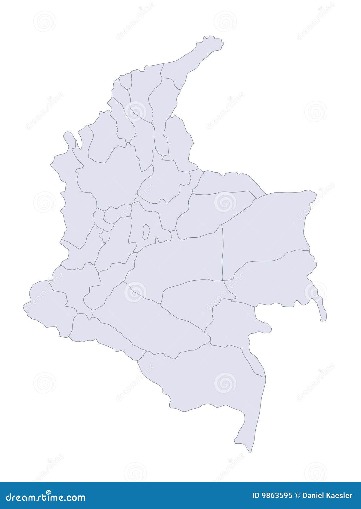 Map Colombia Cartoon Vector | CartoonDealer.com #9863595