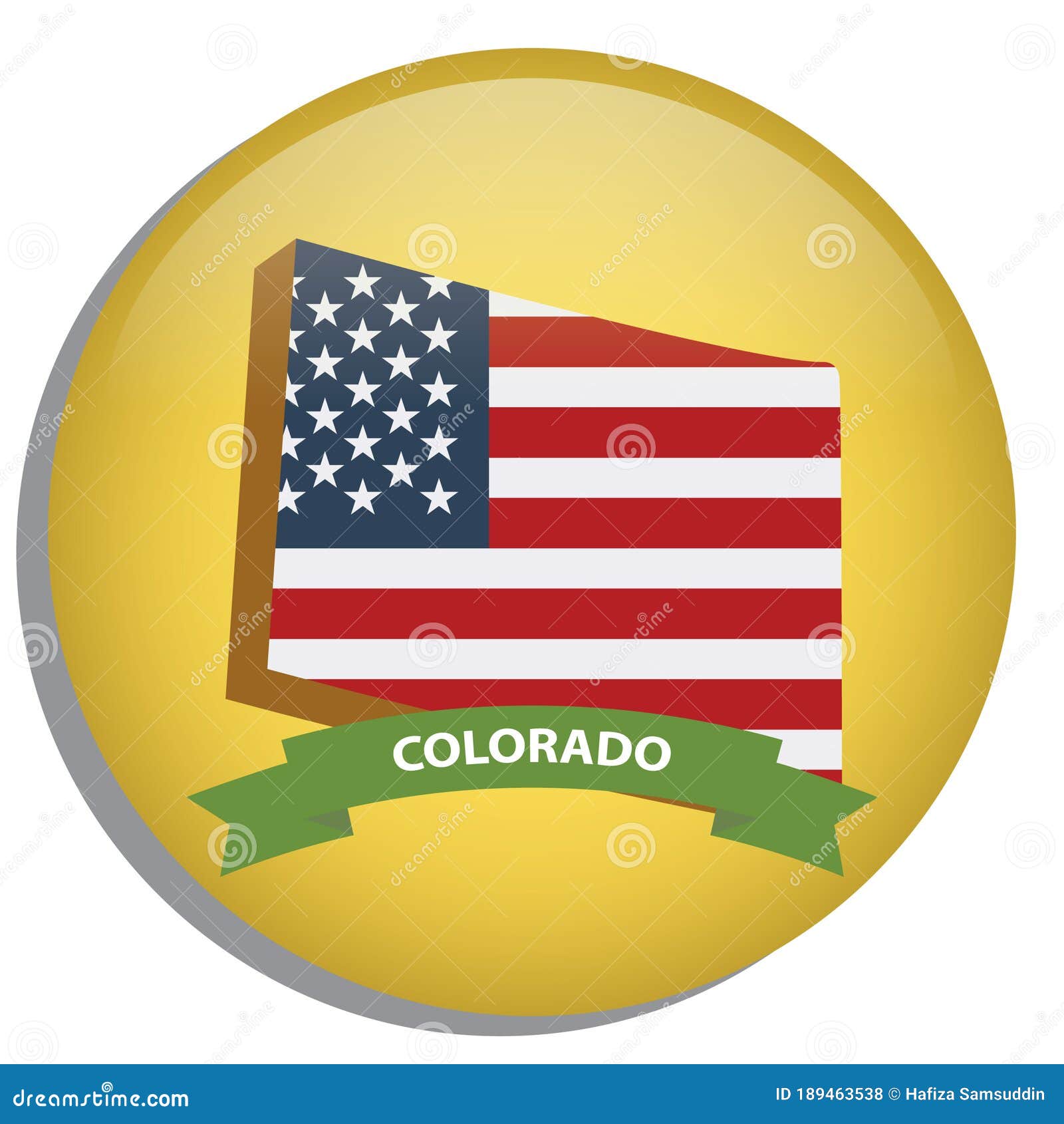 Map of Colorado State. Vector Illustration Decorative Design Stock ...