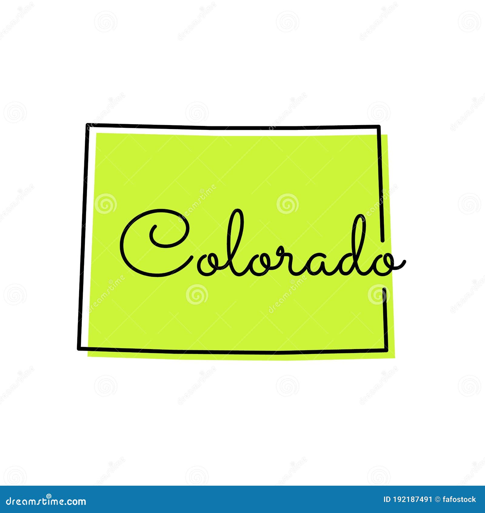 Map of Colorado Vector Design Template. Stock Vector - Illustration of ...