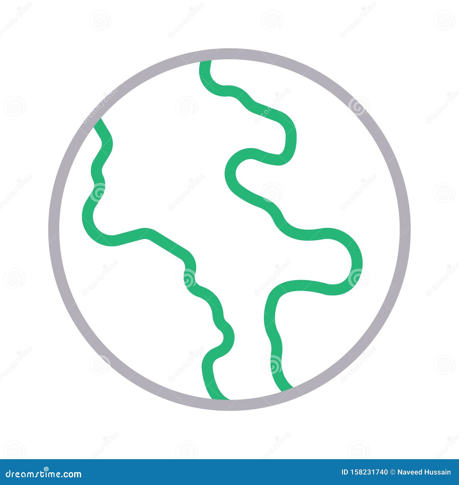 Map Colour Line Vector Icon Stock Vector - Illustration of design ...