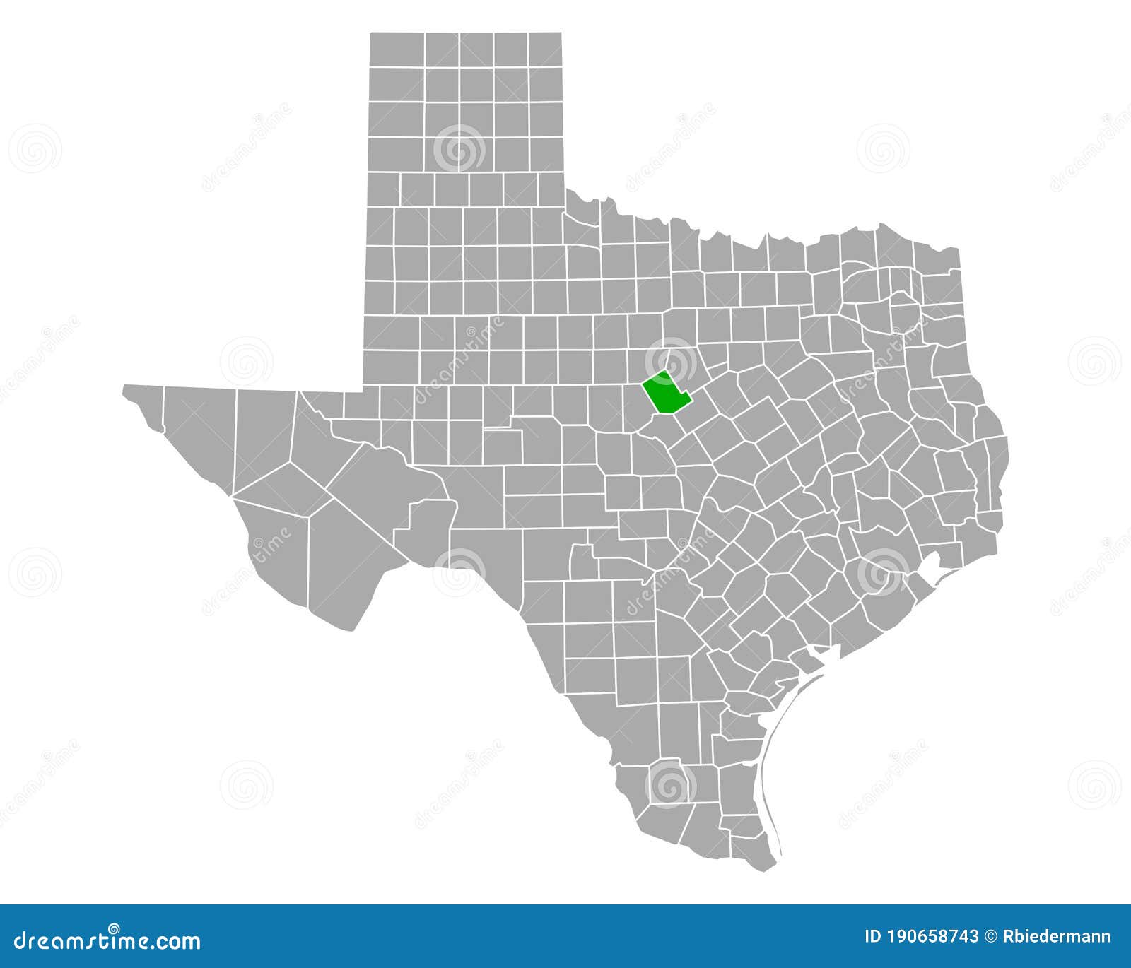Map of Comanche in Texas stock illustration. Illustration of locator ...