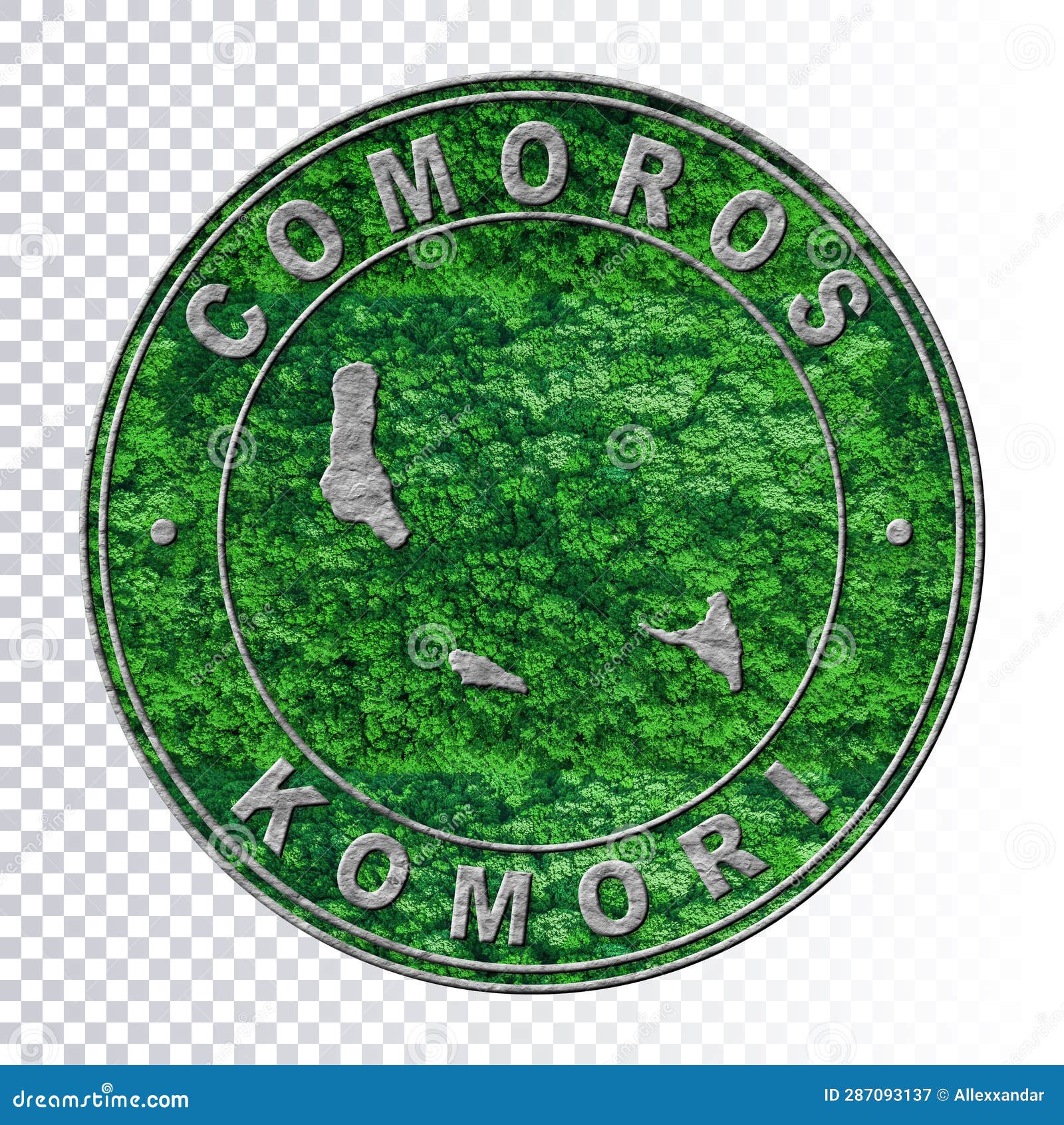 Map of Comoros, Environment Concept, CO2 Emission Concept Stock ...