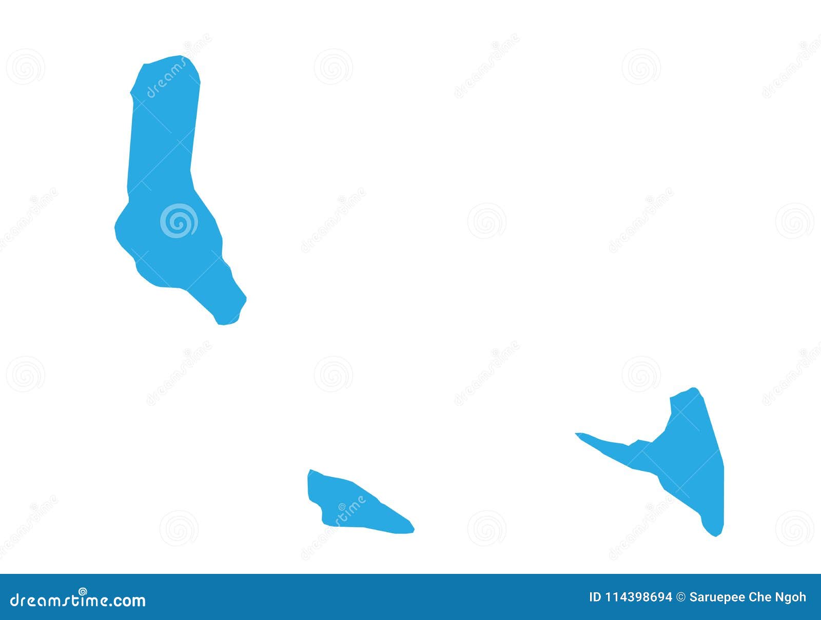 Map of Comoros. High Detailed Vector Map - Comoros Stock Vector ...