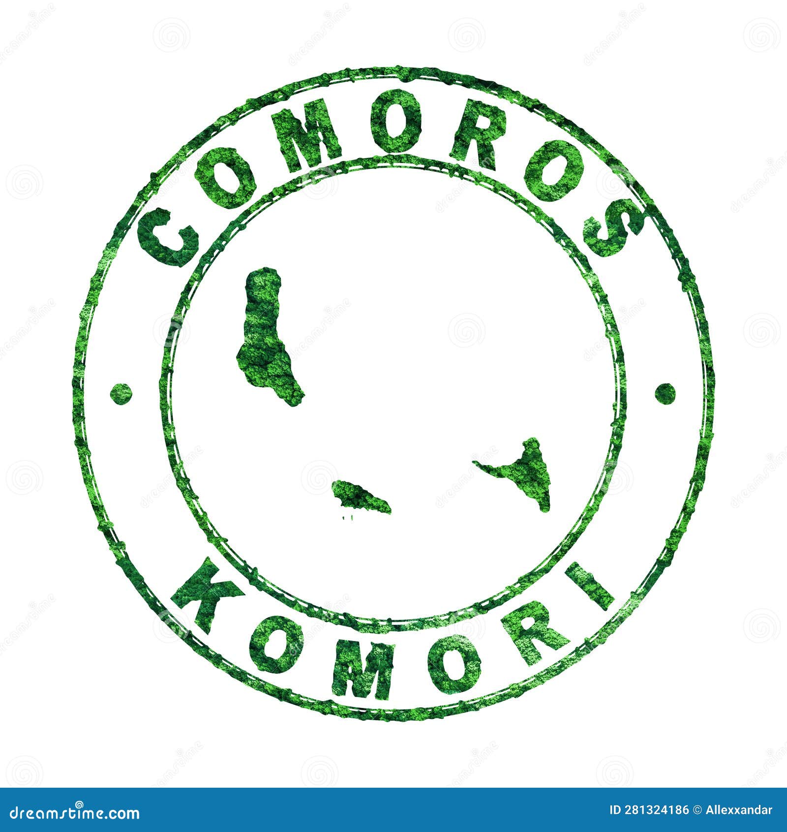 Map of Comoros, Postal Stamp, Sustainable Development, CO2 Emission ...