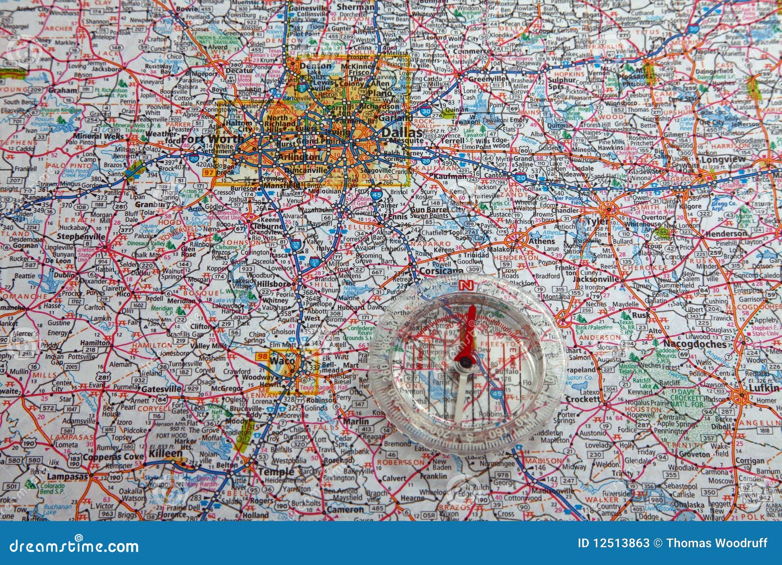Map and compass stock image. Image of city, north, tool - 12513863