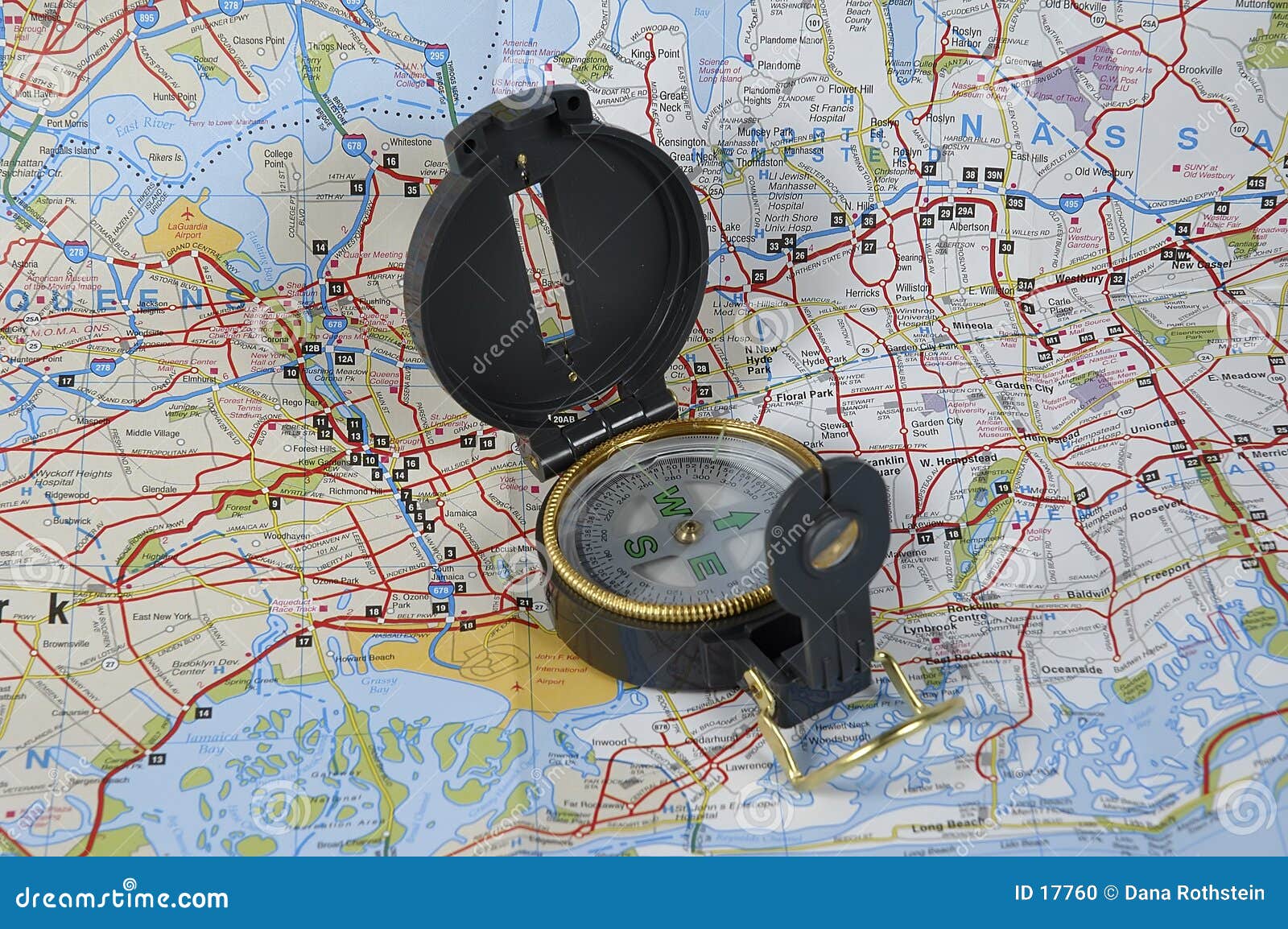 Map and Compass stock photo. Image of wonder, plot, travel - 17760