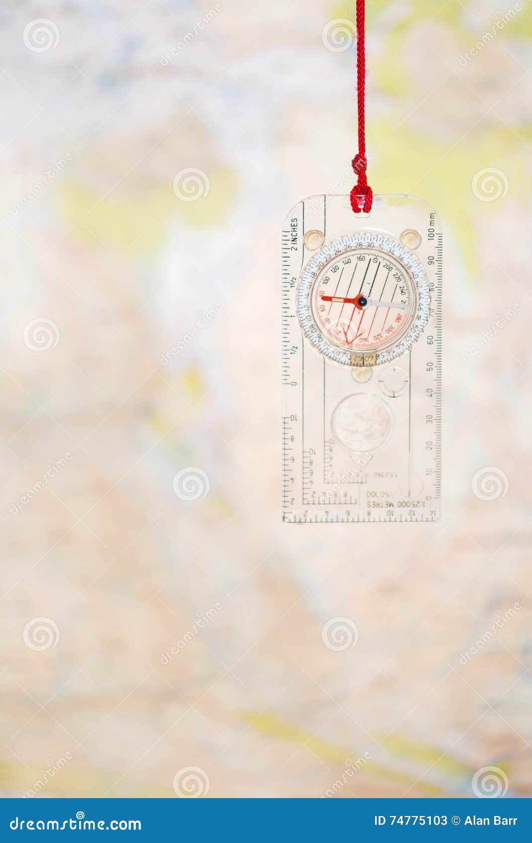 Map and Compass stock image. Image of magnetic, east - 74775103
