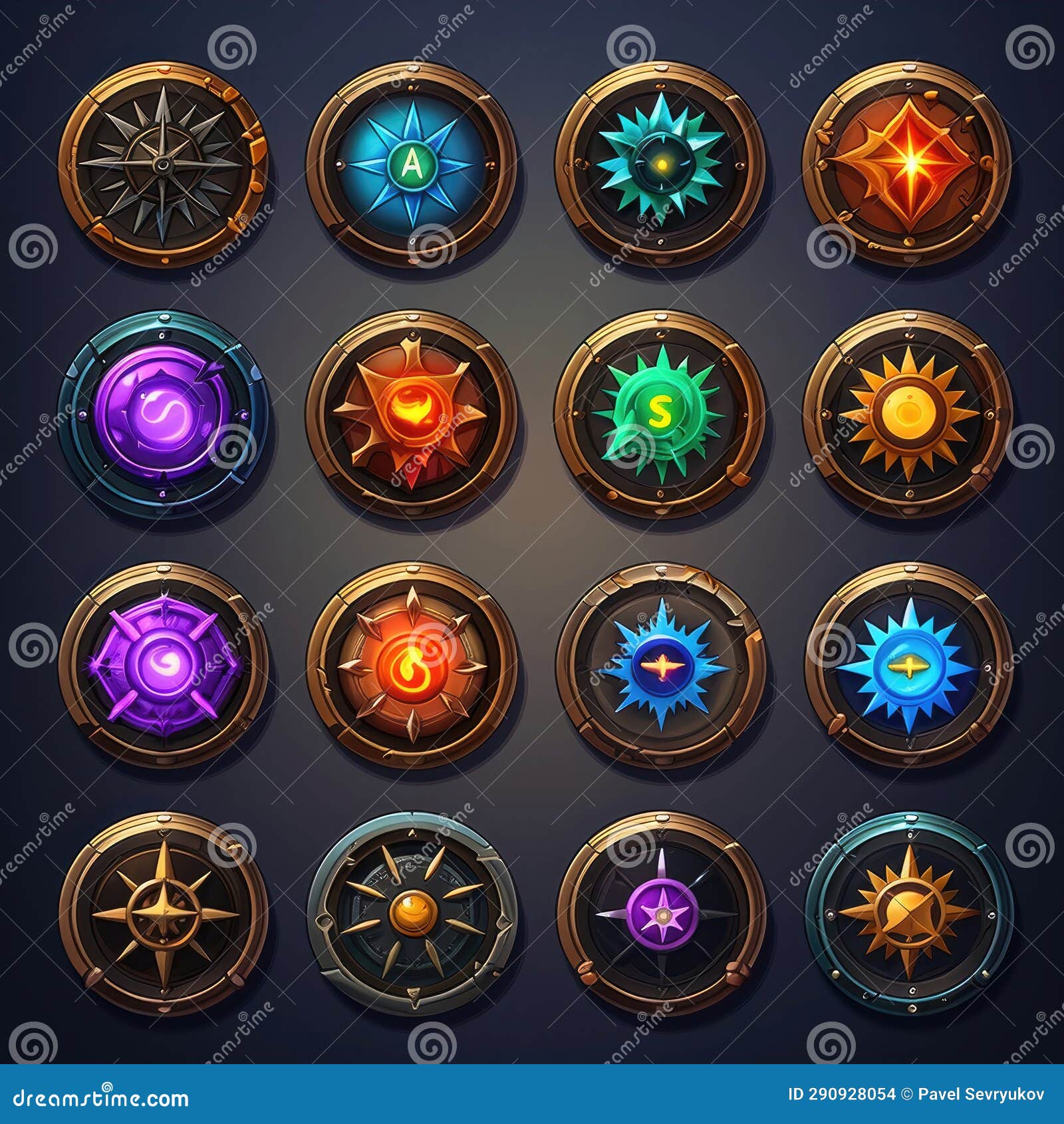 Map Compass Game Ai Generated Stock Photo - Image of sign, circle ...