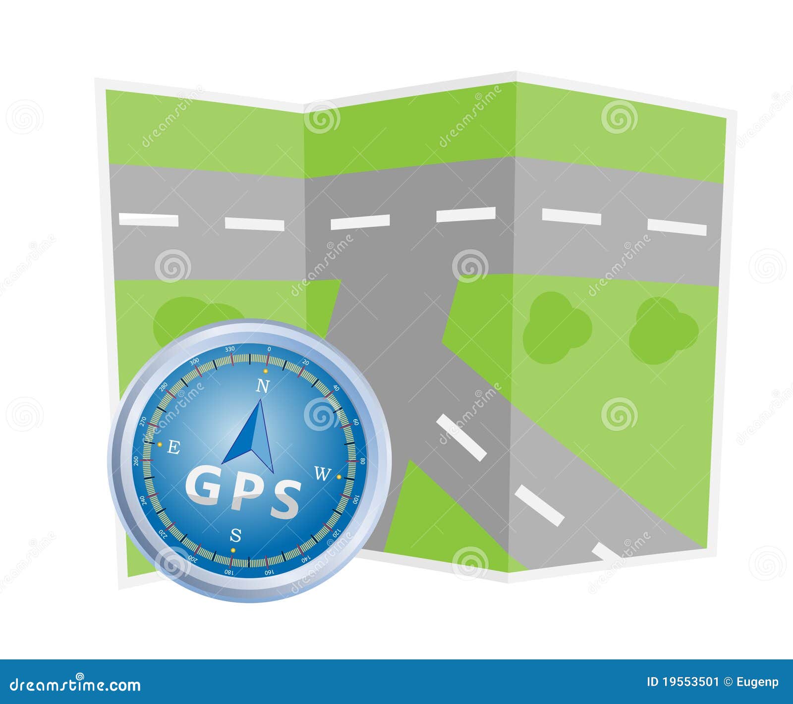 Map and compass icon stock vector. Illustration of isolated - 19553501